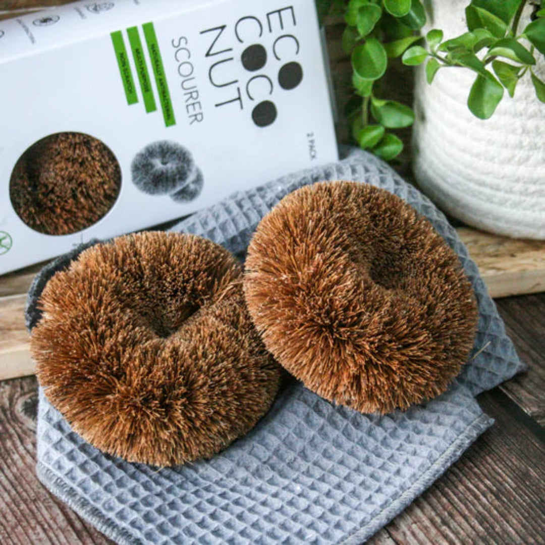 Eco Coco Nut Scourer - 2 pack | Be Real Co. for mother earth