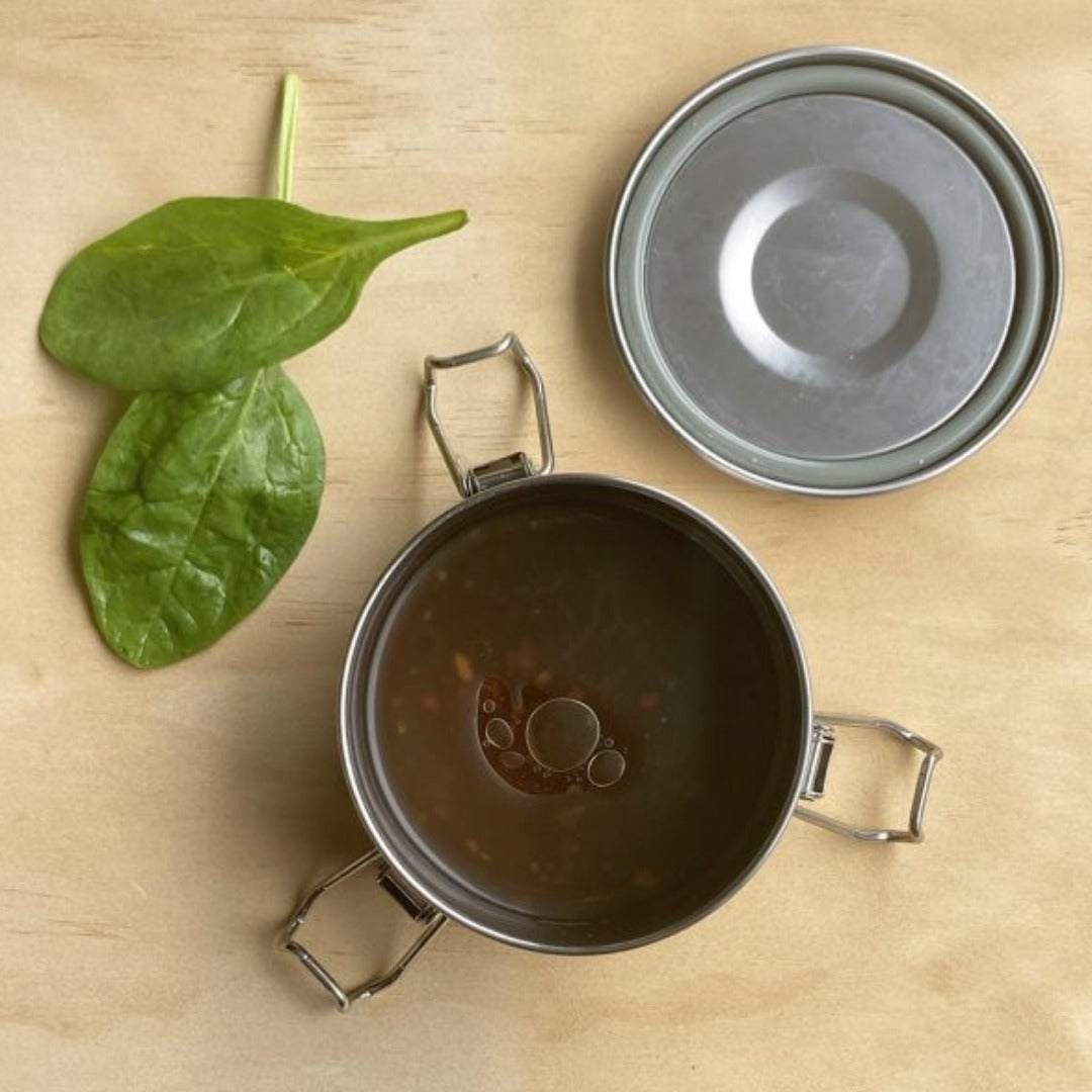 Round Stainless Steel - Extra Small Leakproof Container | Be Real Co ...